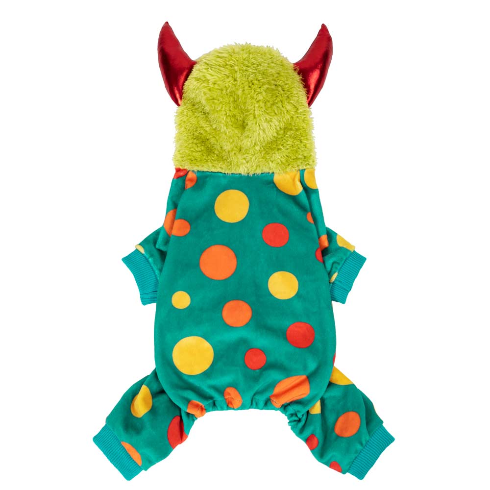 Devil Horns Dog Costume | Polka Dot Monster Halloween – Fitwarm