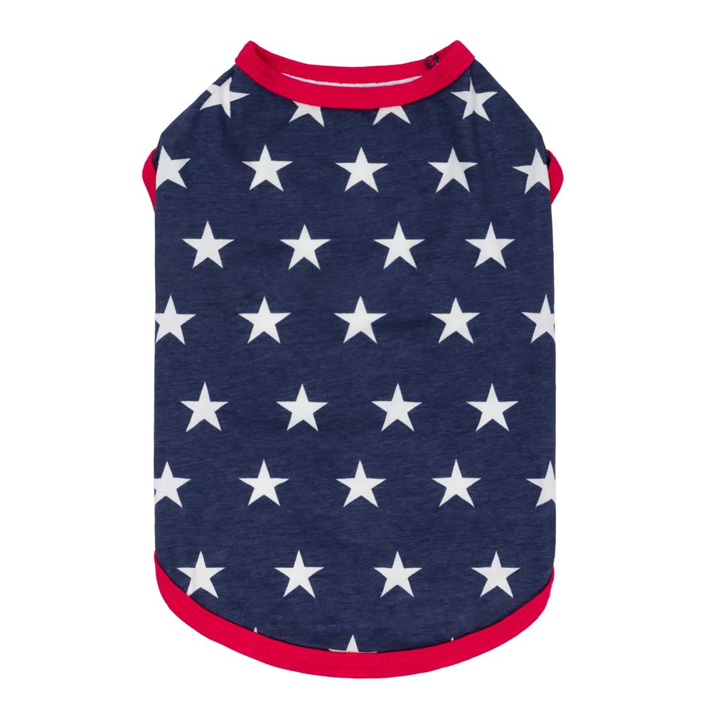 Patriotic Blue Star Shirt | Festive Attire - Fitwarm