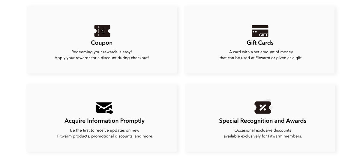 Member Rewards Program - Discounts & Coupon Codes - Fitwarm