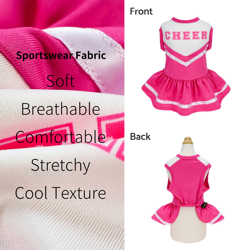 Cheerleader Dog Costume Dress - Fitwarm