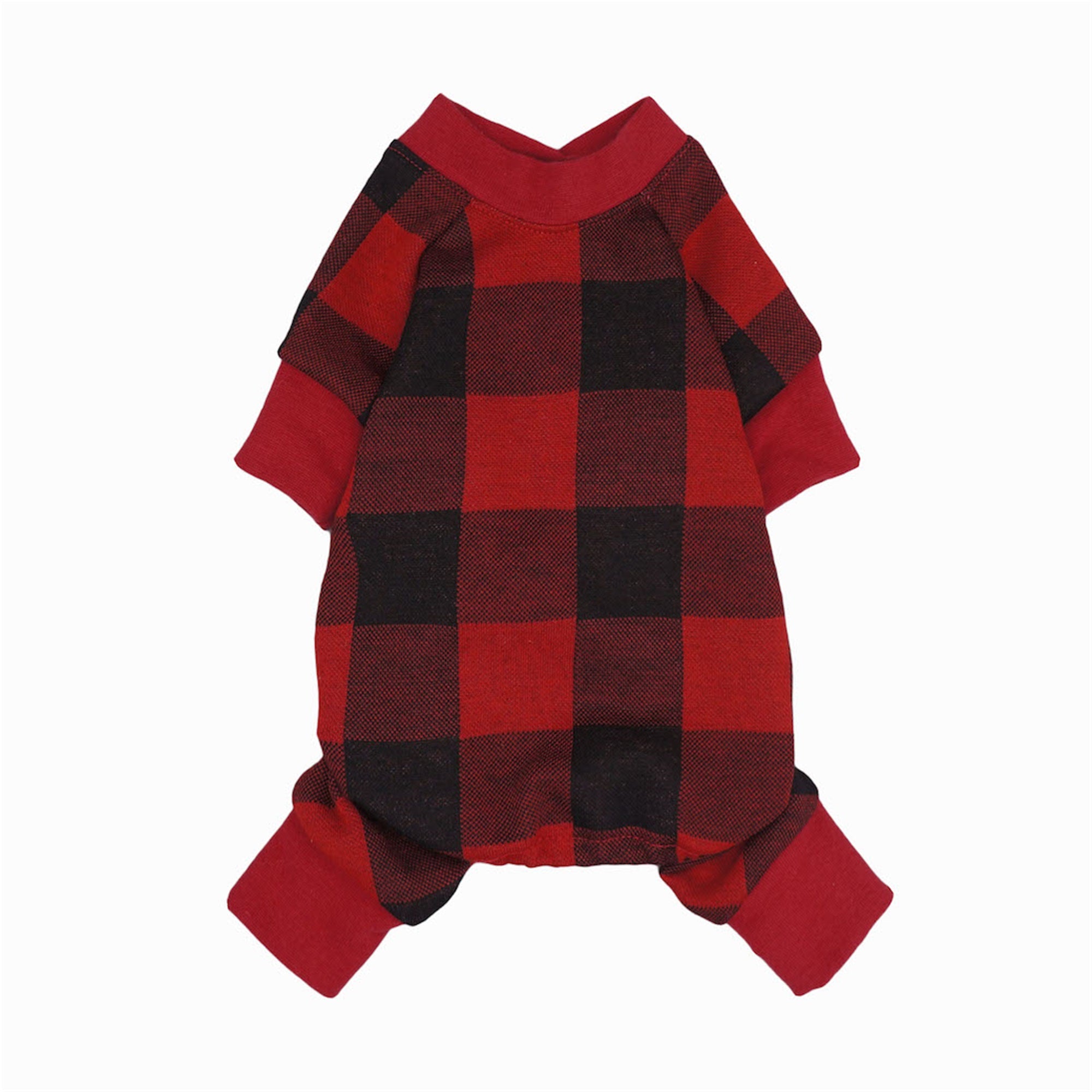 Small Dog Buffalo Plaid Pajamas | Cozy Pet Sleepwear – Fitwarm